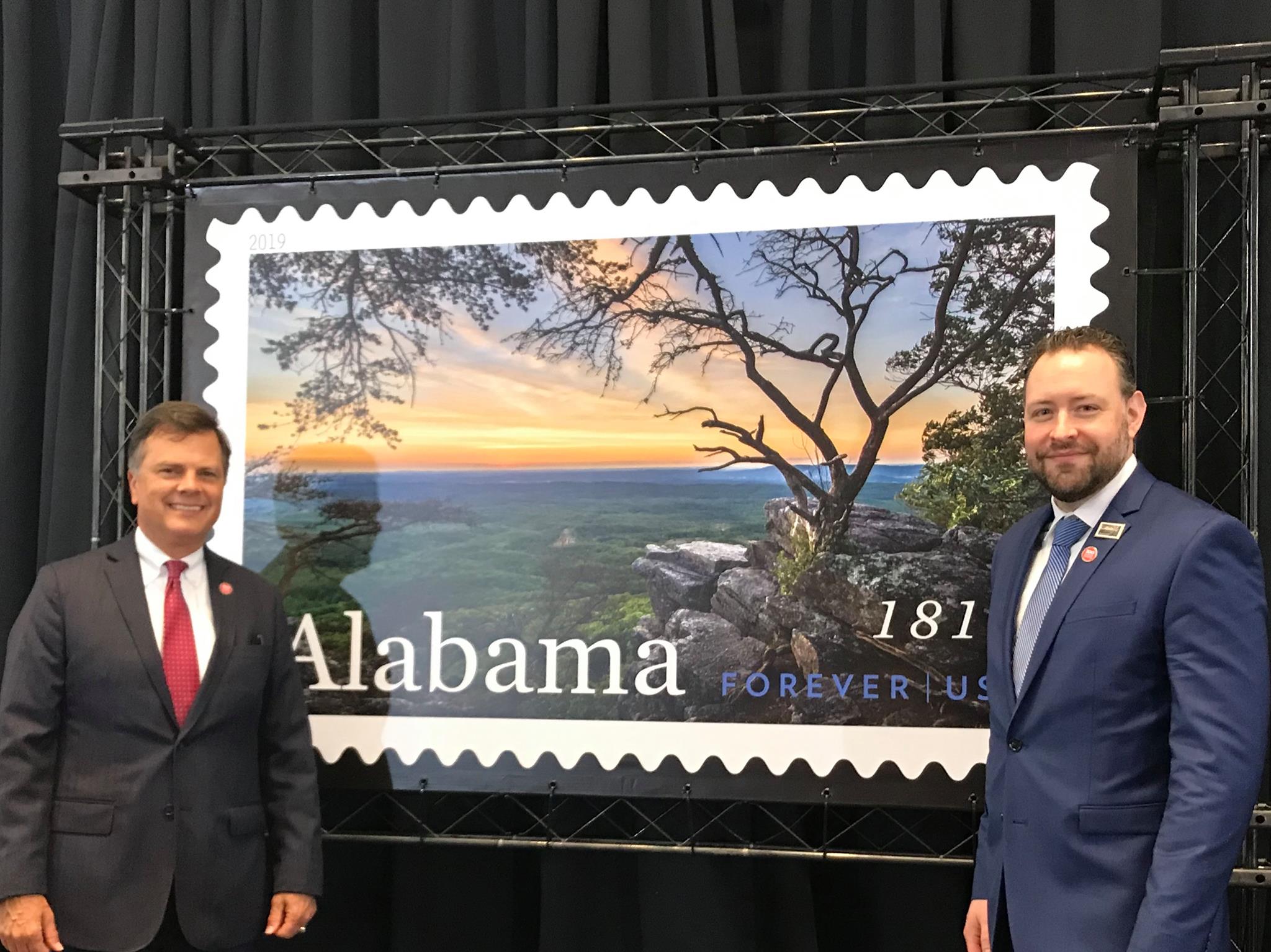 USPS unveils new stamp in honor of Alabama's 200th birthday