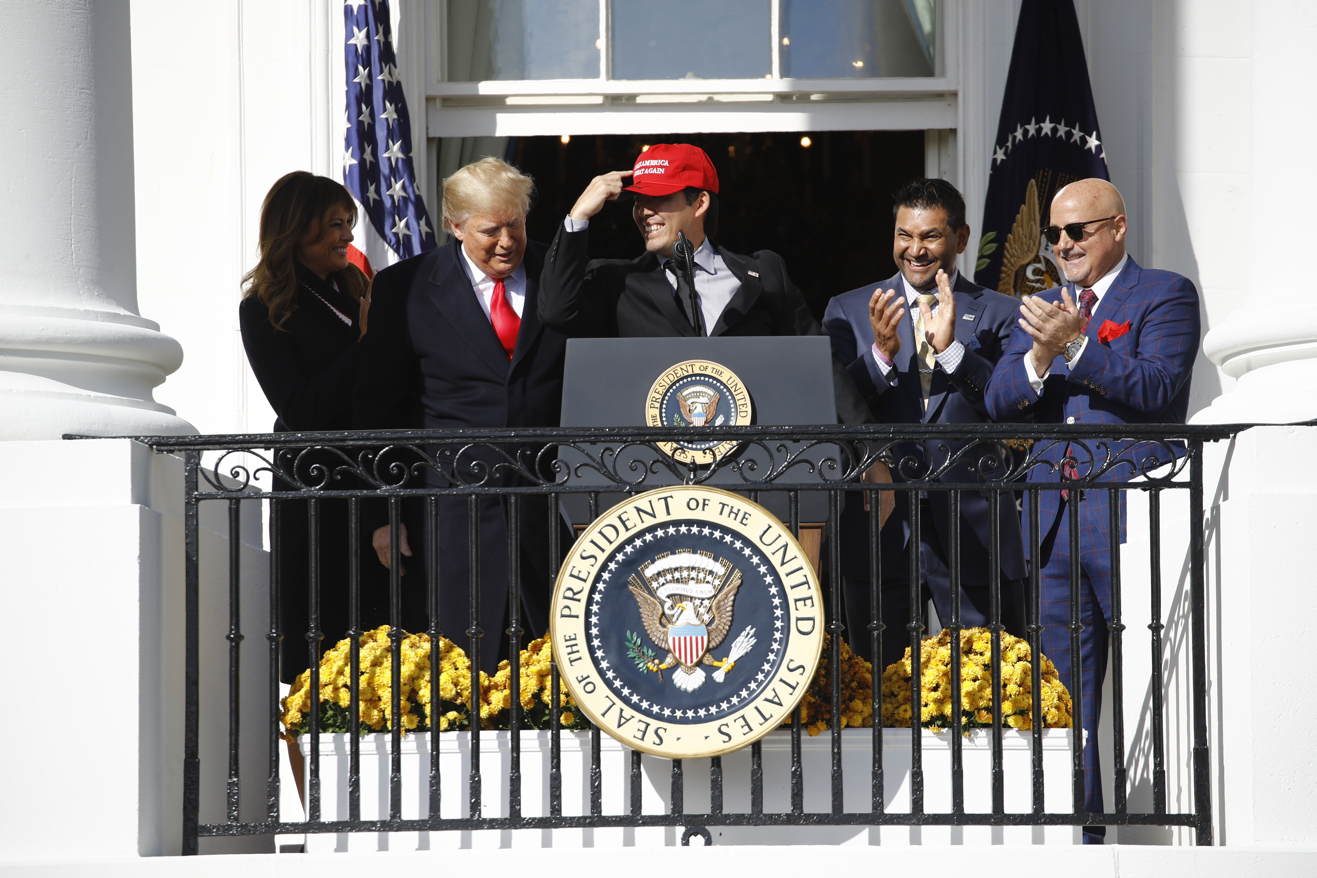 Donald Trump honors World Series champion Nationals at White House